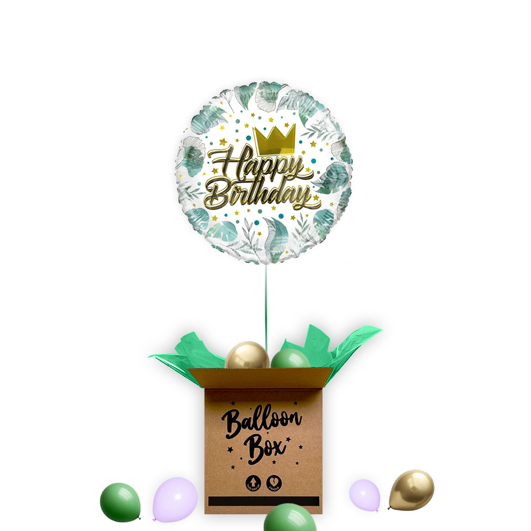 18 " King/Queen Birthday Balloon Delivery – Balloon In A Box