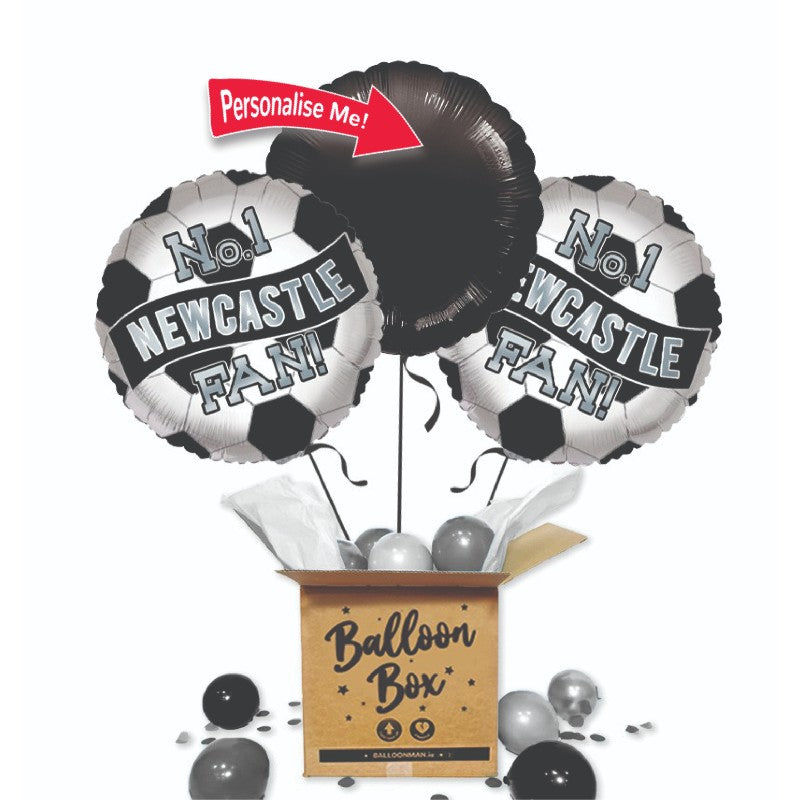 Football Fan Balloon Bouquet - Newcastle – Balloon In A Box