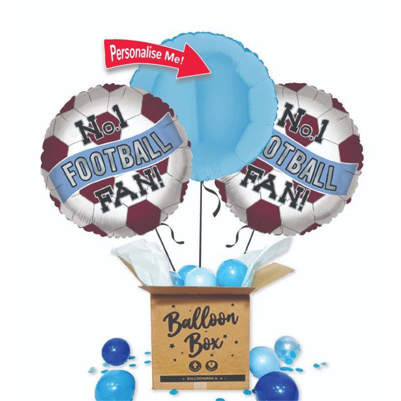 Football Fan Balloon Bouquet - West Ham – Balloon In A Box